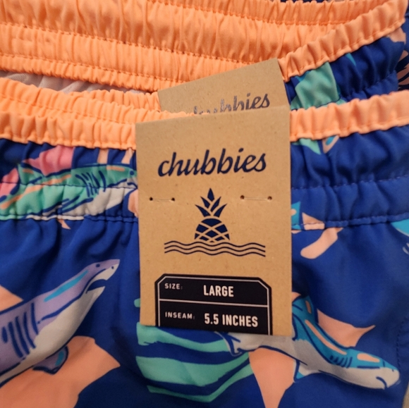 chubbies | Swim | New Chubbies The Daddy Sharks Swim Trunks 55 Inseam ...